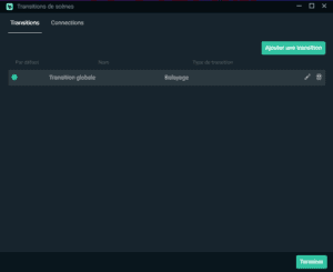 Créer une transition de scène sur Streamlabs obs